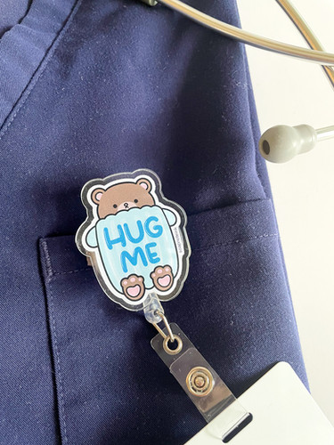 Hug Me - Badge Reel | Soap Note Ink