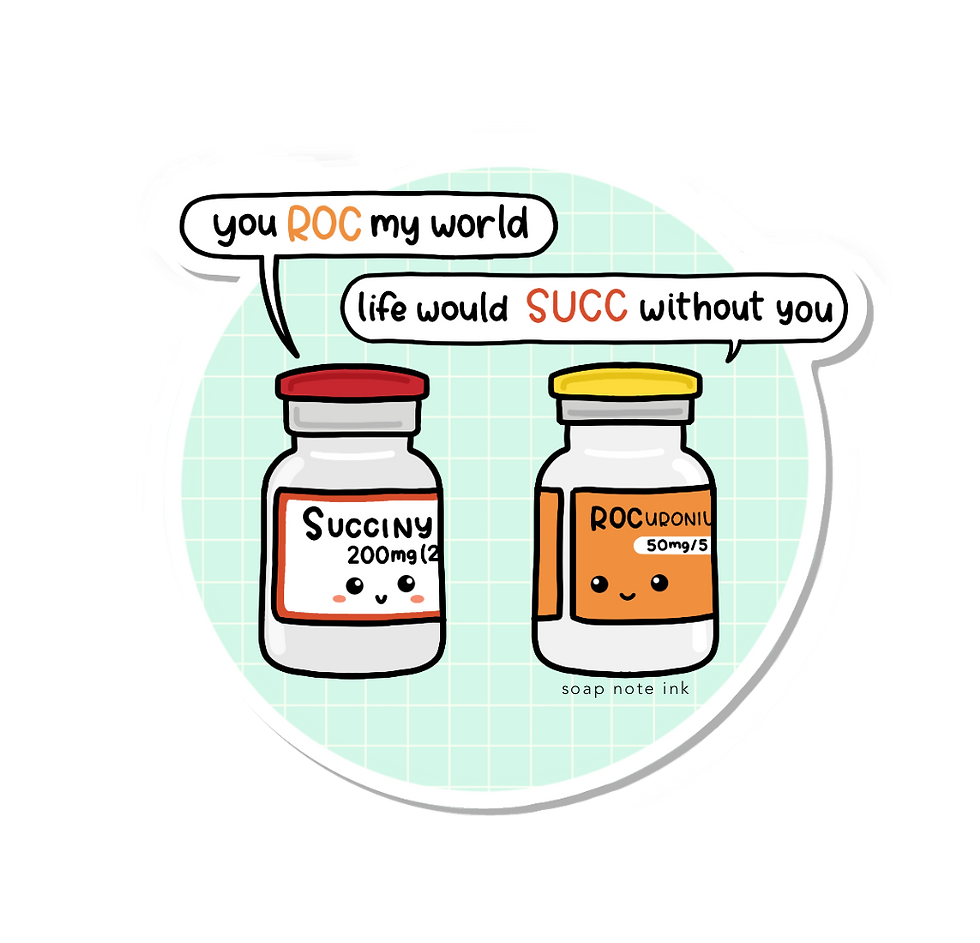 You ROC; Life would SUCC - Sticker | Soap Note Ink