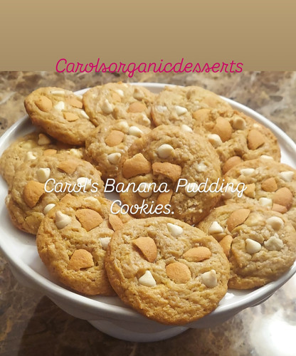 Banana Pudding Cookies- (dozen). | Carol E.Organics LLC