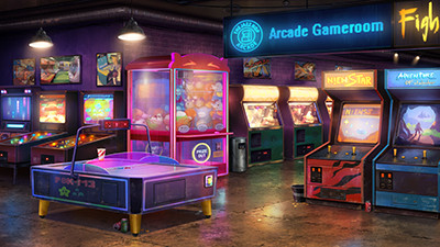 Arcade Room (Digital Art) | The Jazz Hop Café