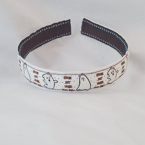 Ghosts Reversible Headband with Cover | Joatmon Creations