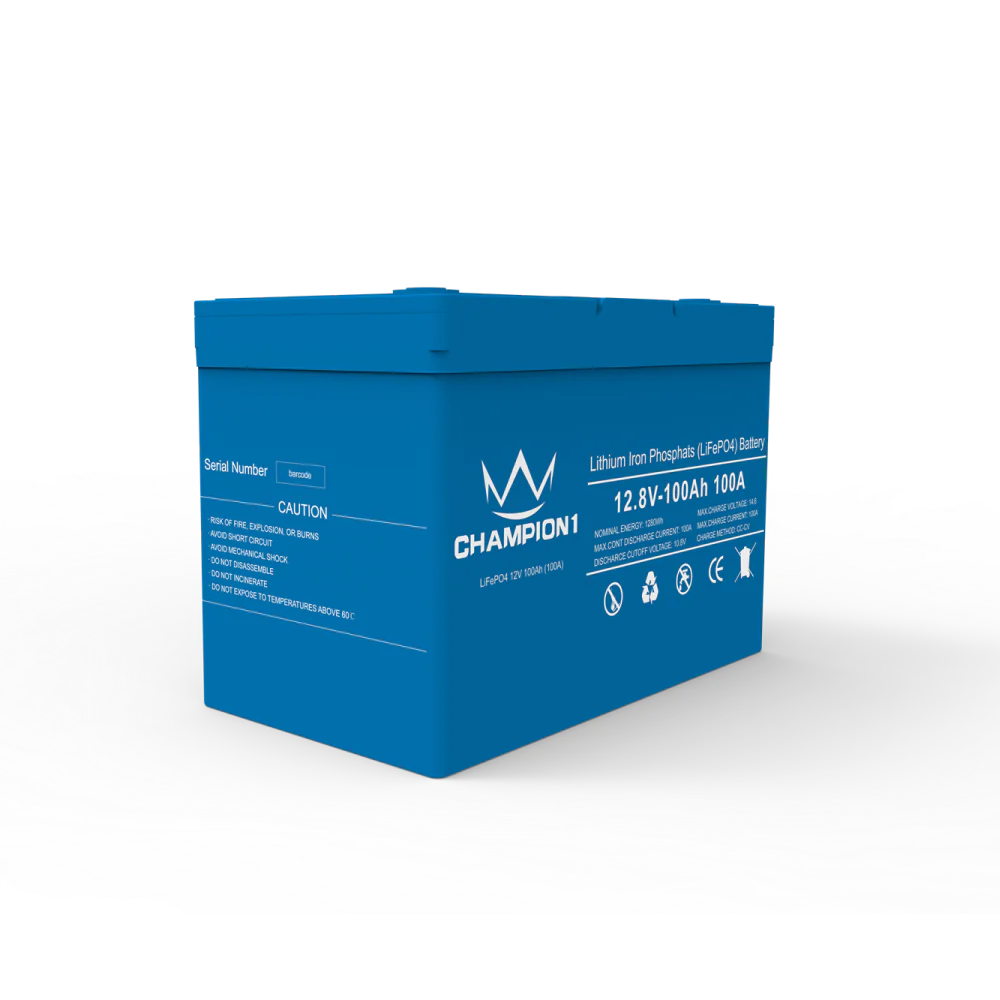 Champion 100ah 12.8V Lithium Battery | SolarCity