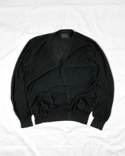 Number (N)ine AW06 ‘Noir’ twisted inside-out cardigan | Barhaine Archive