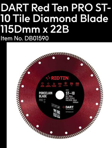 DB01590 DART red ten pro st-10 diamond blade | High Class Paving ...
