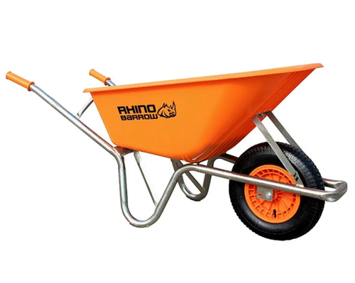 Rhino wheelbarrow (orange) | High Class Paving Supplies Ltd