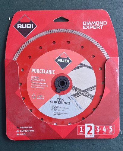 Rubi tpx superpro 250 diamond blade | High Class Paving Supplies Ltd