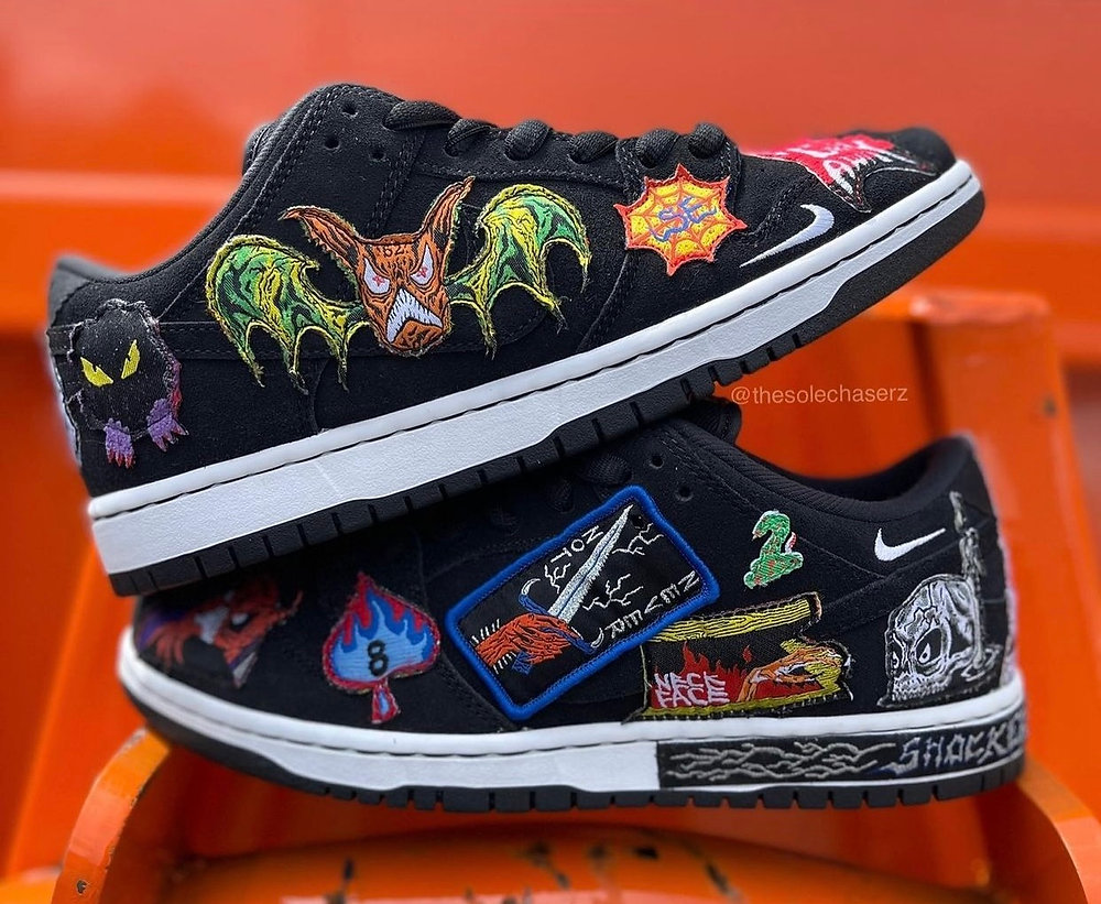 Confira os detalhes do Neckface x Nike SB Dunk Low