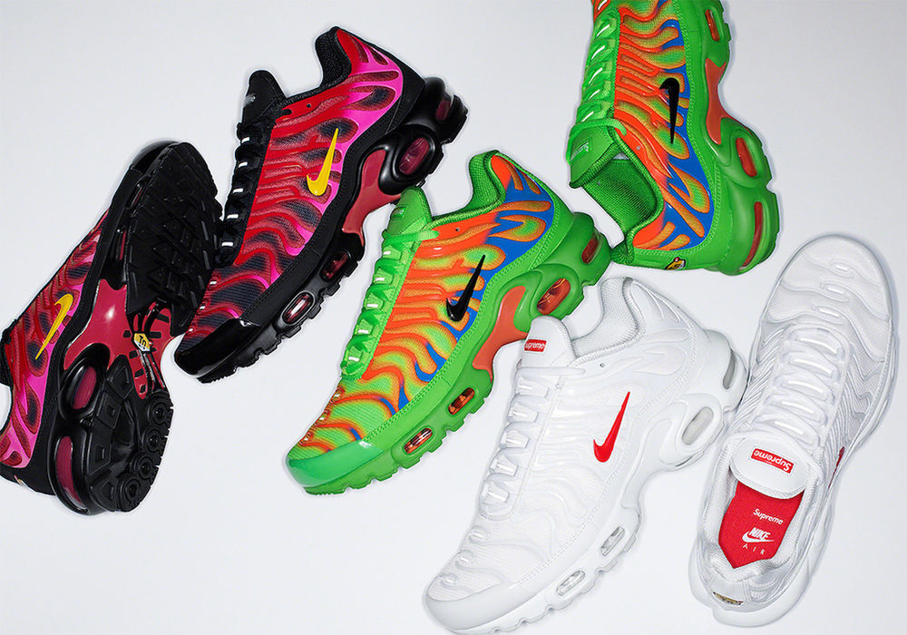 Supreme x Nike Air Max Plus TN chega nas lojas em Novembro