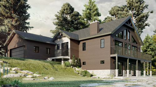 Bi-generation house plan with garage | Plan Maison Québec