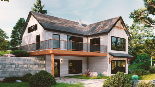 Single storey house plan with full basement | Plan Maison Québec