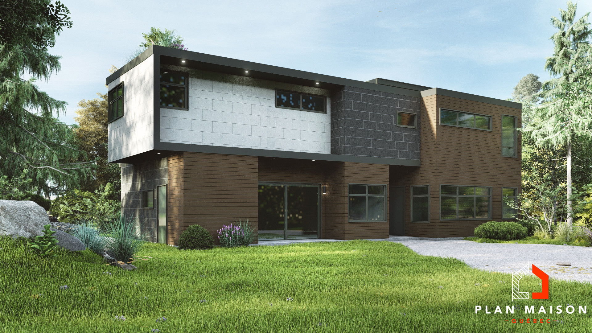 Modern extension on an old house | Plan Maison Québec