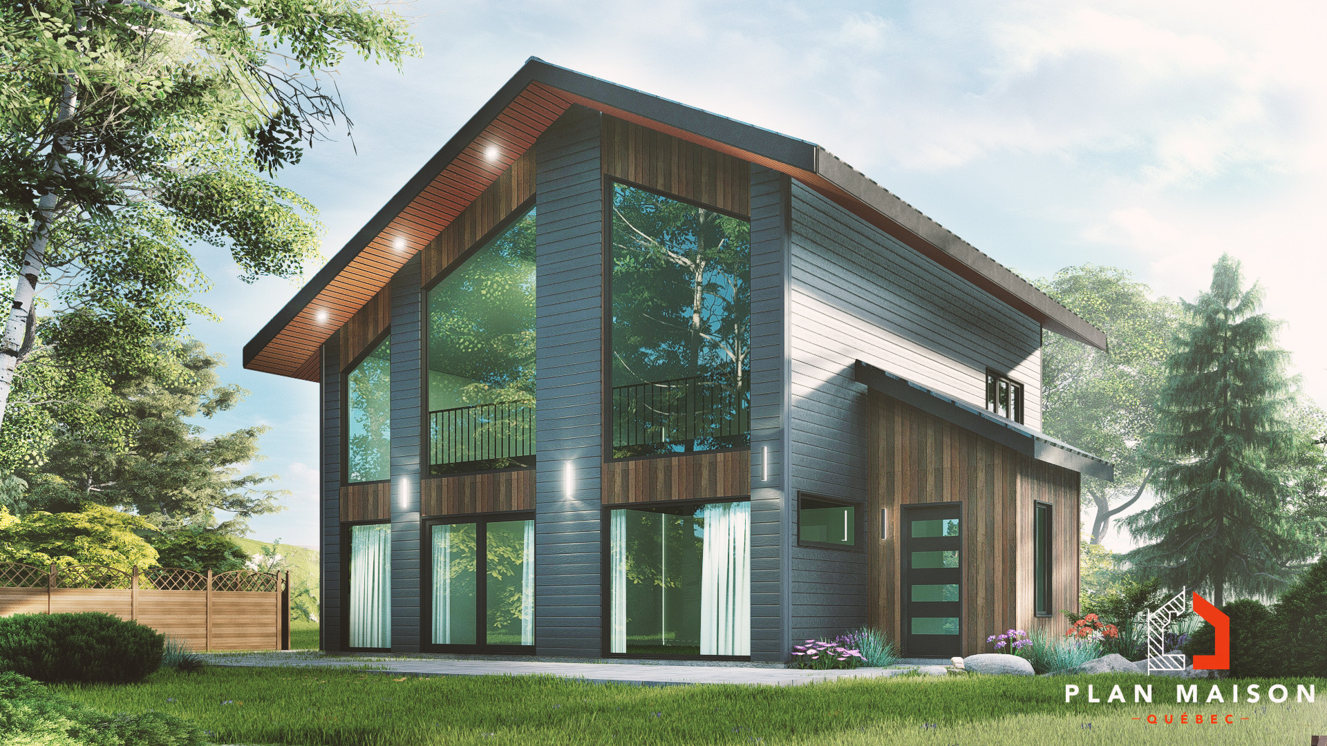 Chalet en bois original | Plan Maison Québec