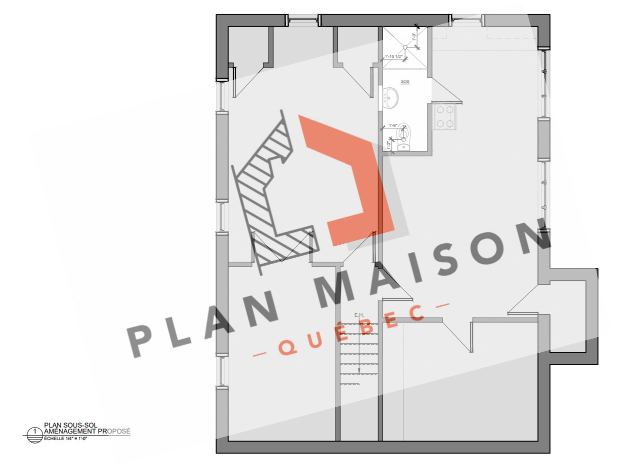 Plan d'aménagement de maison à Québec | Plan Maison Québec