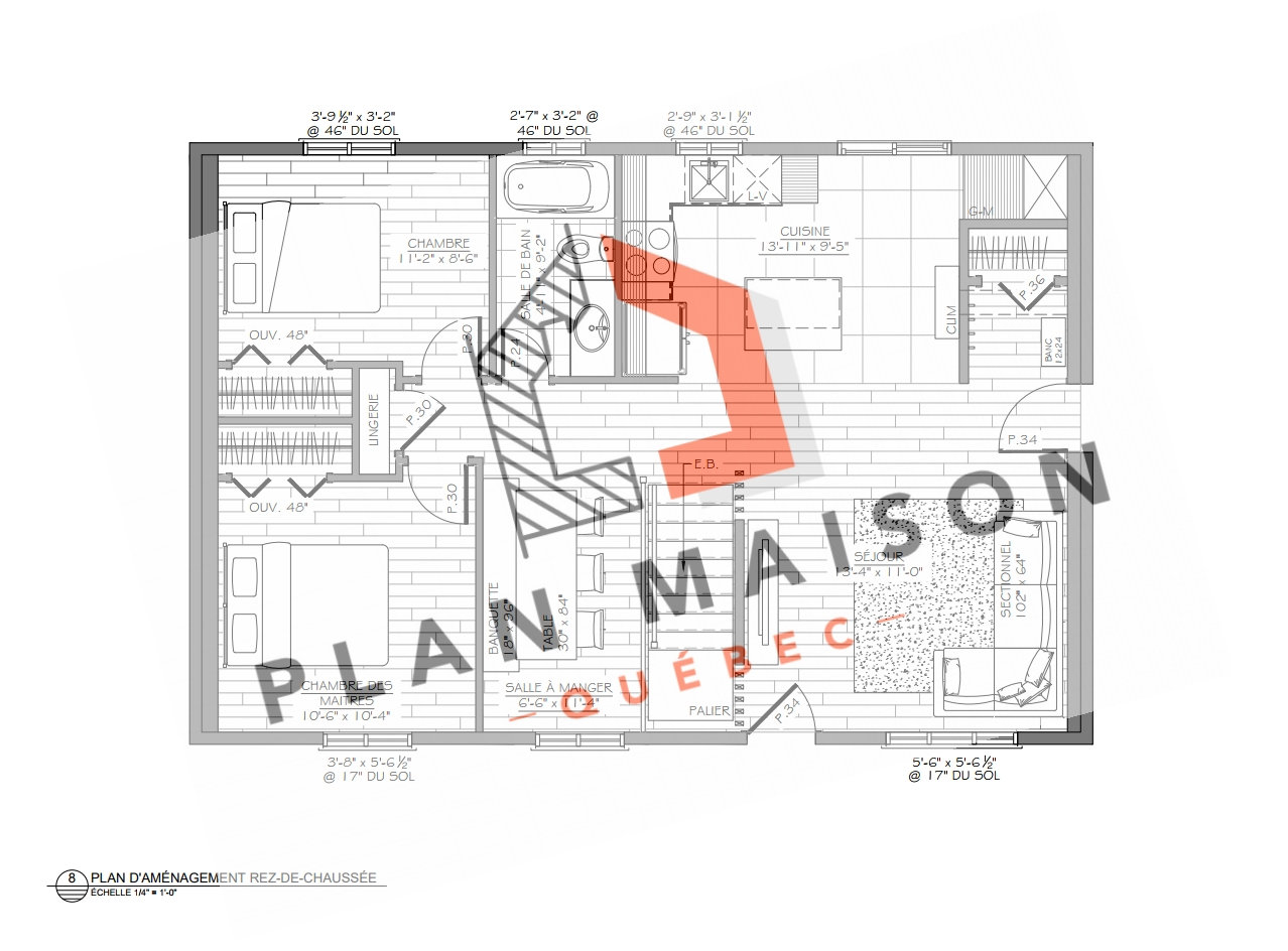 Home layout plan | Plan Maison Québec