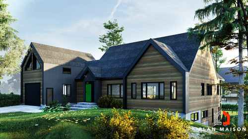 Plan de maison scandinave avec sous-sol complet | Plan Maison Québec