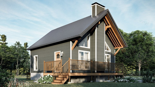 Small rustic cabin plan | Plan Maison Québec