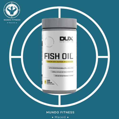 Fish Oil (120 Cápsulas) - Dux Nutrition | Mundo Fitness Maceió