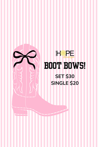 Boot Bows | And a Little Hope
