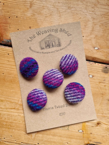 Harris tweed buttons | Western Isles Designs