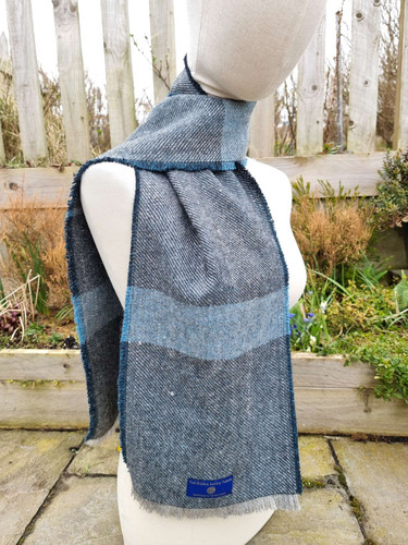 Gotland and alpaca-silk tweed scarf | Western Isles Designs