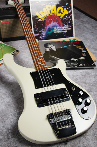 Rickenbacker 4003 S/5 WhiteGlo 1986 Rick-o-Sound | Matsumoku.Rocks