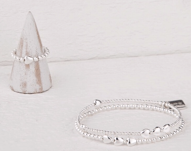 Isabella Silver Bracelet & Ring Set | Lucy Bradshaw Jewellery