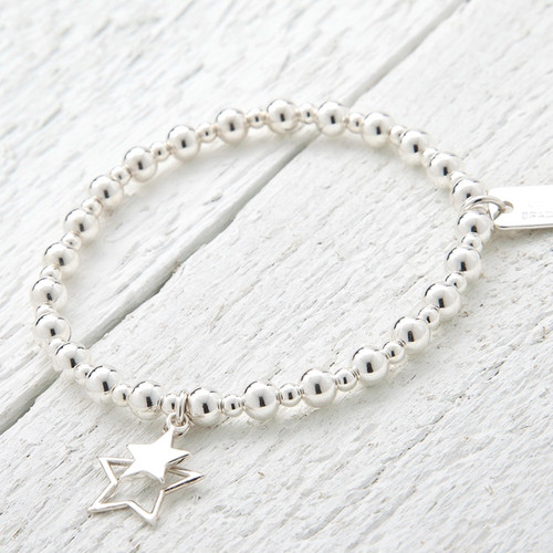 Aurora Silver Star Bracelet | Lucy Bradshaw Jewellery