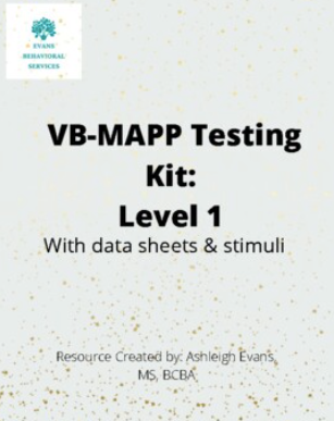 VB-MAPP Testing Kit with Stimuli- LEVEL 1 | ABA Resource Center