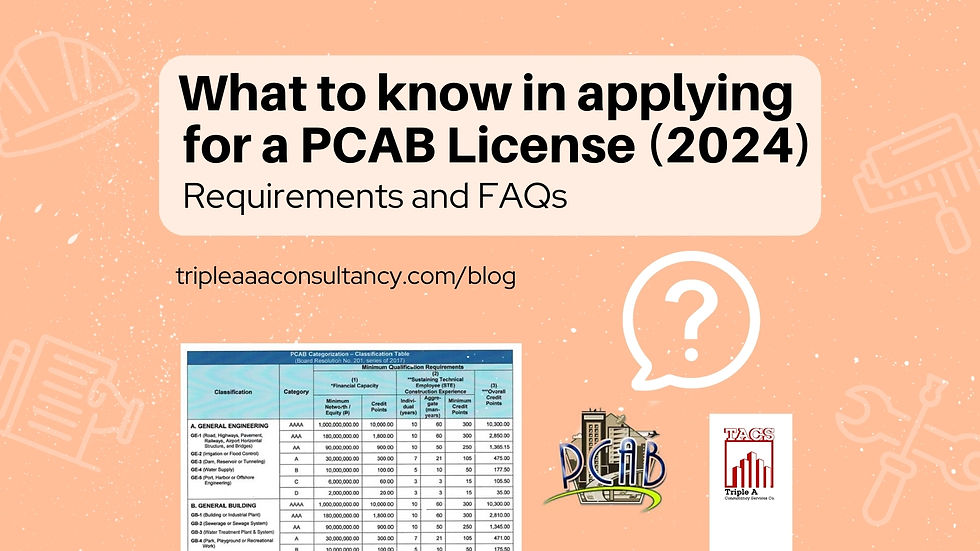 What to know in applying for a PCAB License (2024-2025)