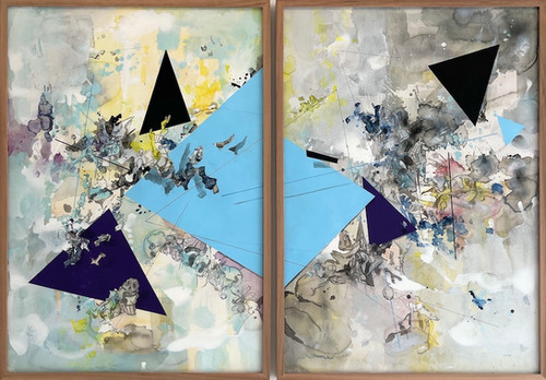 Peer Kriesel: „Zwei Welten“ 100 × 140 cm | Schlieder Contemporary