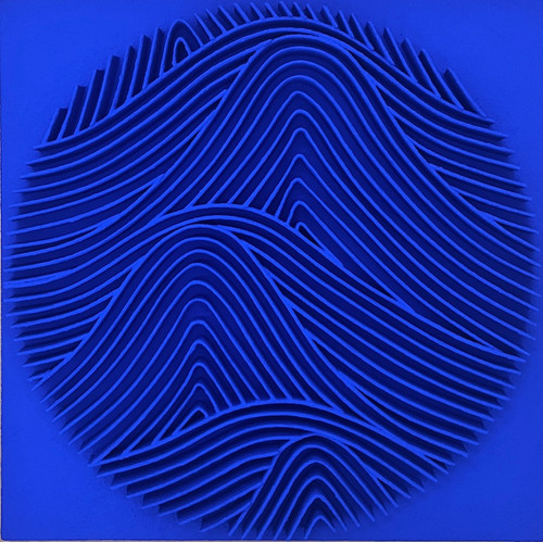 René Galassi: "Calicots et pigments" (bleu) | Schlieder Contemp.