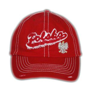 WS - Polish Cap, Worn Style, Red | Polish Pride of MI
