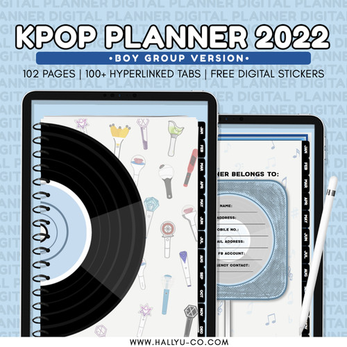 Kpop Planner 2022 | Boy Group Version | Hallyu Co.