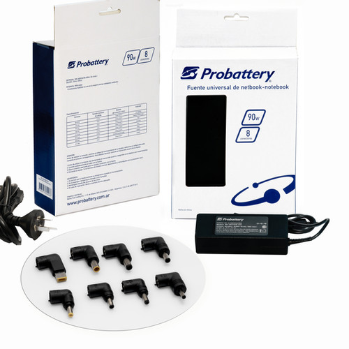 Fuente Universal Notebook 90w - 8 pines | Probattery