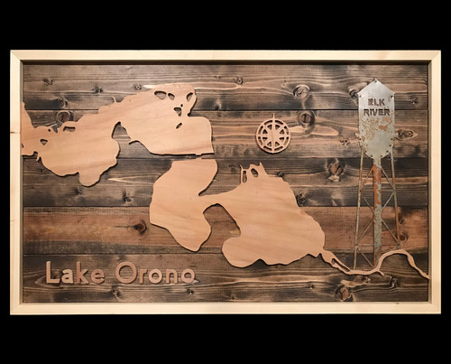 Lake Orono Map with Water Tower | WWD