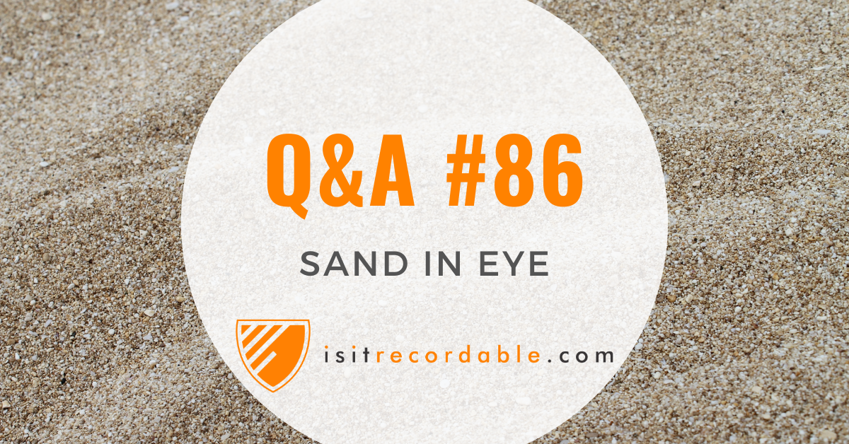 Sand in Eye