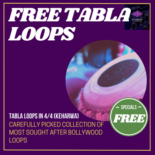 FREE Tabla Loops in 4/4 | studio9music
