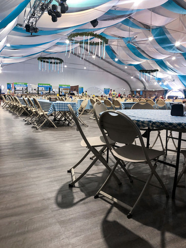 Grey BarnWood Dance Floor 21x21 | Reliable Rental FC