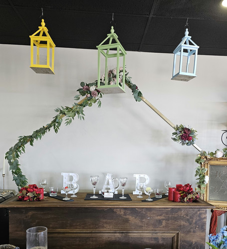 Gold Metal octagon Arch | Reliable Rental FC