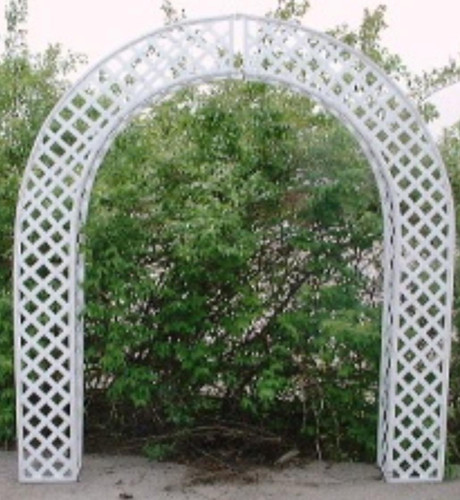 White Lattice Arch | Reliable Rental FC