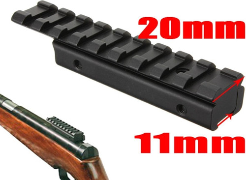 Weaver Picatinny Rail Scope Mount Riser Adaptor Converter | Tackle The ...