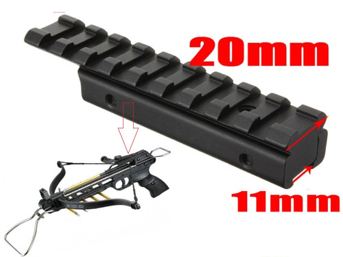 Pistol Crossbow Dovetail To 20mm Weaver Rail Laser Scope Mount Adaptor ...