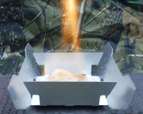 Mini Solid Fuel Stove Flat Foldable Emergency Heater | Tackle The Outdoors