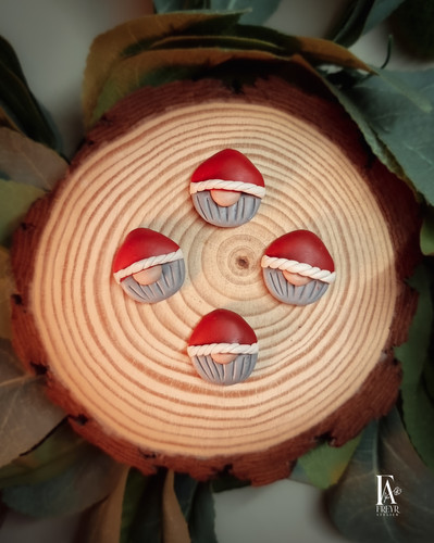 Santa Gnome Ear studs | Freyr Atelier