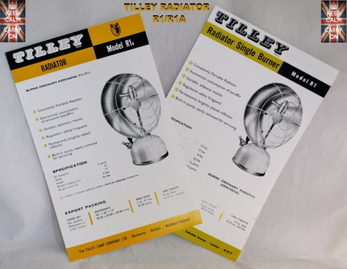 TILLEY R1/R1A SPECS AND SPARE PARTS L10 | tilleylampsandstoves