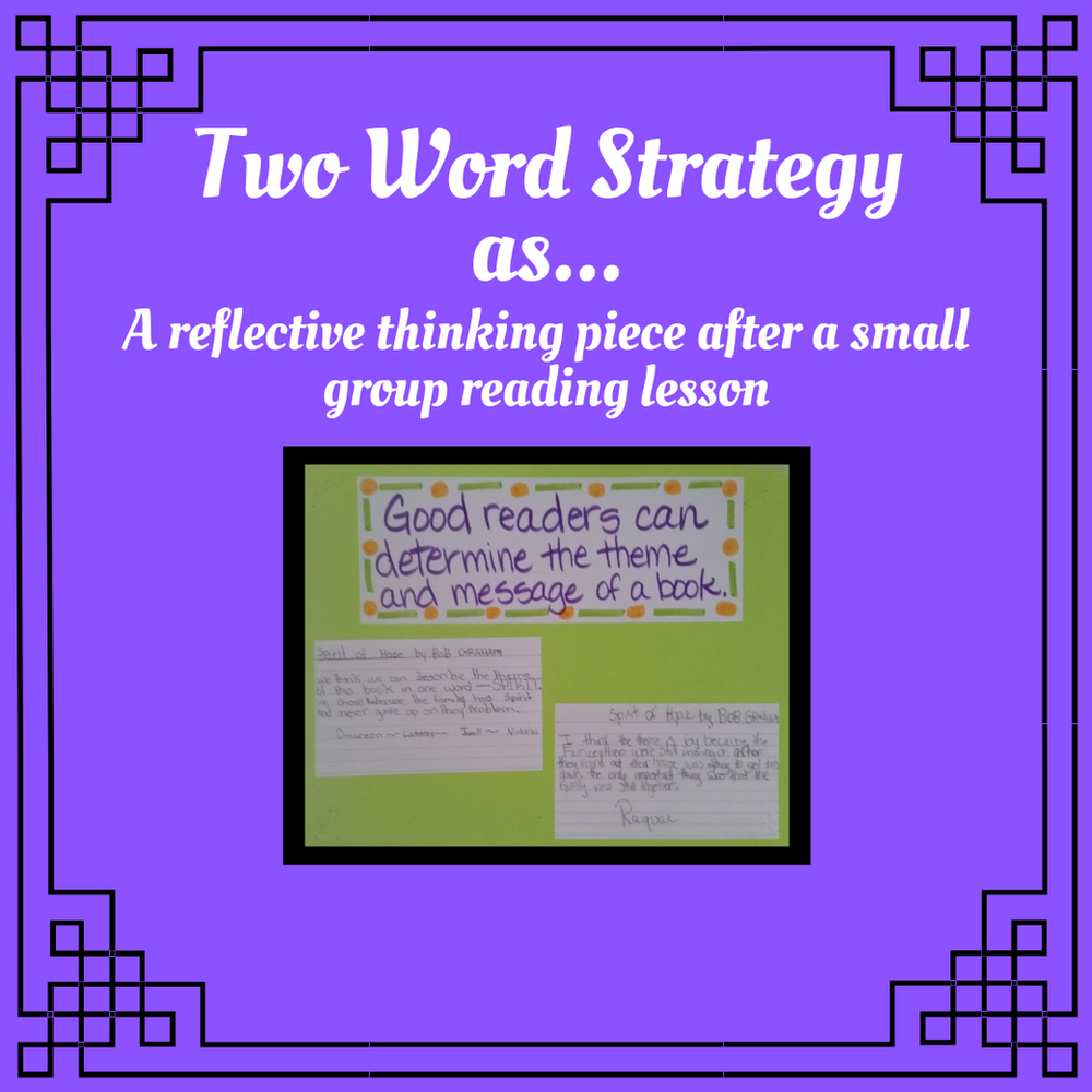 Literacy Treasure Tip Thursday: Two Word Strategy