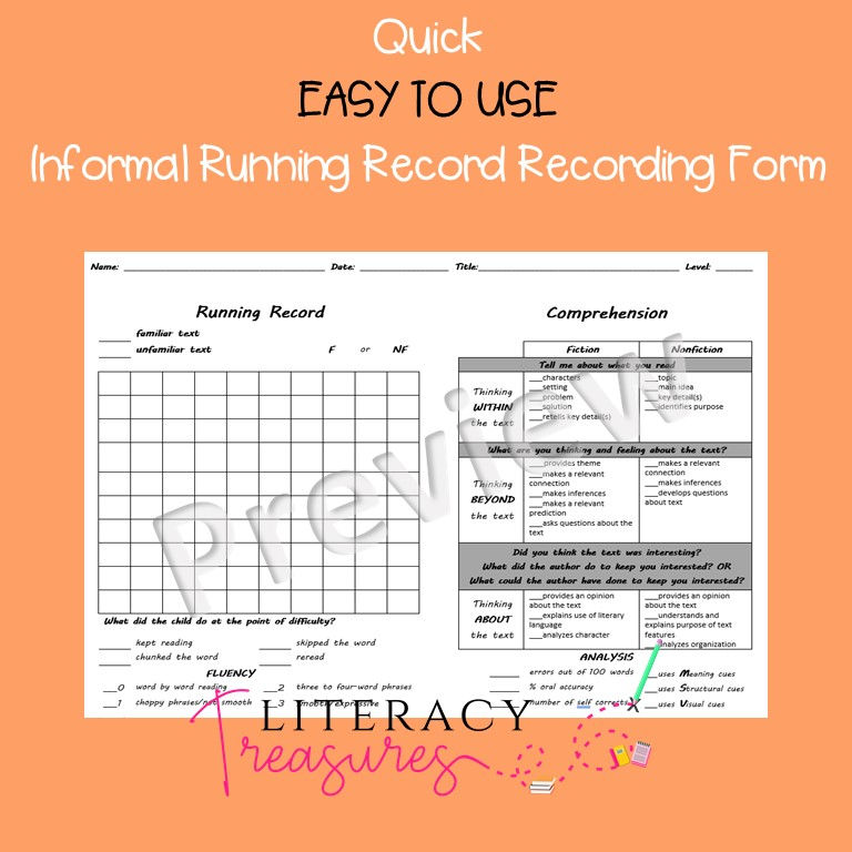 How to Use An Informal Running Record To Inform Instruction