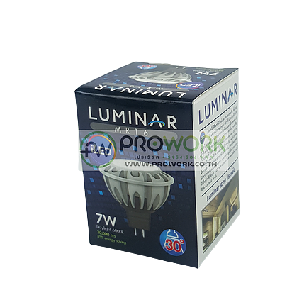 หลอด LED MR16 220V LUMINAR 7W Daylight | Lamp and Light