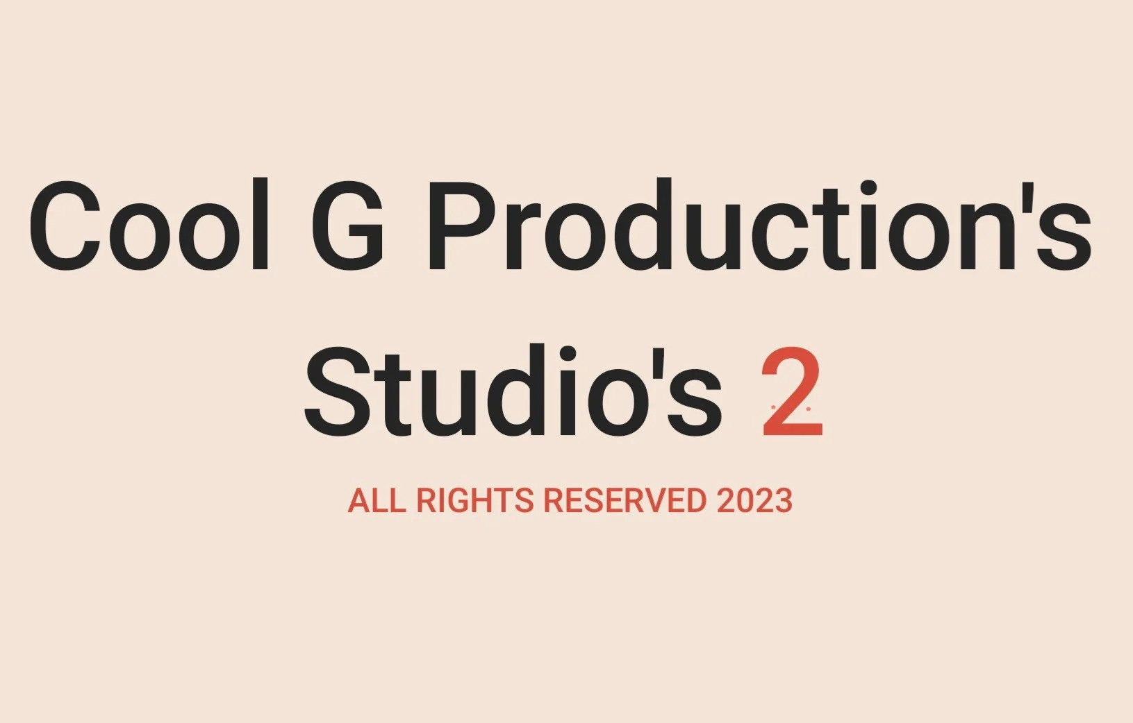 Home | Cool G Productions S