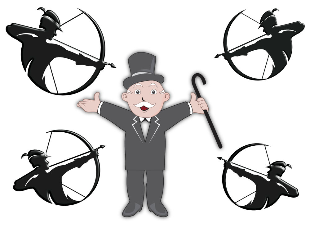 Psionics Splicing the Monopoly Man and Robin Hood